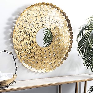 SAFAVIEH Home Collection Bliss Gold Foil Mirror