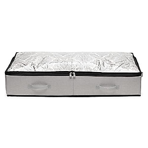 Extra Large Under Bed Storage With Hard Bottom, Hard Side Walls And Clear Top