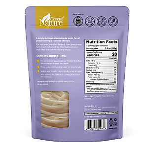 Wonder Noodles Keto Pasta - Spaghetti - Zero Carbs, Gluten-Free, Kosher, Vegan, Low-Calorie -Organic Konjac Noodles - (6 Individually Sealed Packs of 7oz each)