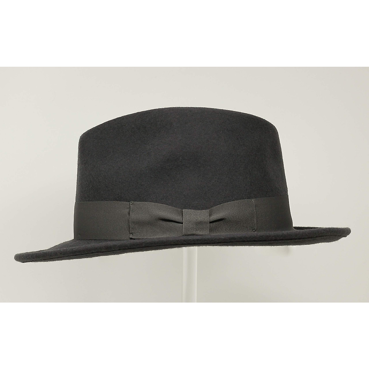 Swift - Fedora - Lightweight - 100% Wool Felt - Crushable for Travel - Water Resistant - Snap Brim - Dark Grey 58cm
