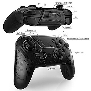 YCCTEAM Wireless Pro Controller Gamepad Compatible with Switch Support NFC, Wakeup, Screenshot and Vibration Functions