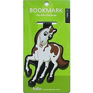 Horse Bookmarks (Clip-over-the-page) Set of 2 - Assorted colors