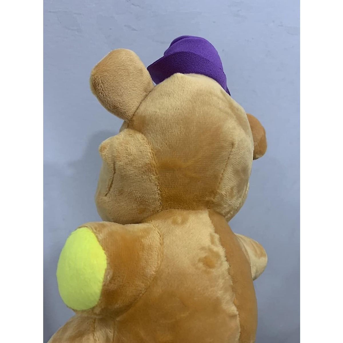 10in Purple Hat Golden Freddy Plushie - Soft Stuffed Bear Fazbear Freddie Toy