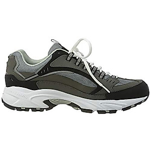 Skechers mens Stamina Nuovo fashion sneakers, Charcoal/Black, 10 Wide US