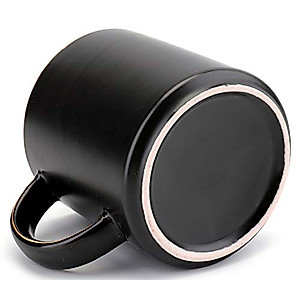 Yesland 12 oz Mr and Mrs Mug, Ceramic Coffee Mug for the Couple, Ideal Gift for Engagement, Anniversary, His and Hers, Bride and Groom, Valentines and Christmas Gifts - Set of 2 (Black & White)