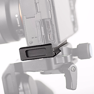 SLIK i-Bracket Arca-Compatible Quick Release Plate for Mirrorless Canon R, Nikon Z and Sony a7 Series Cameras, Black (618-750)