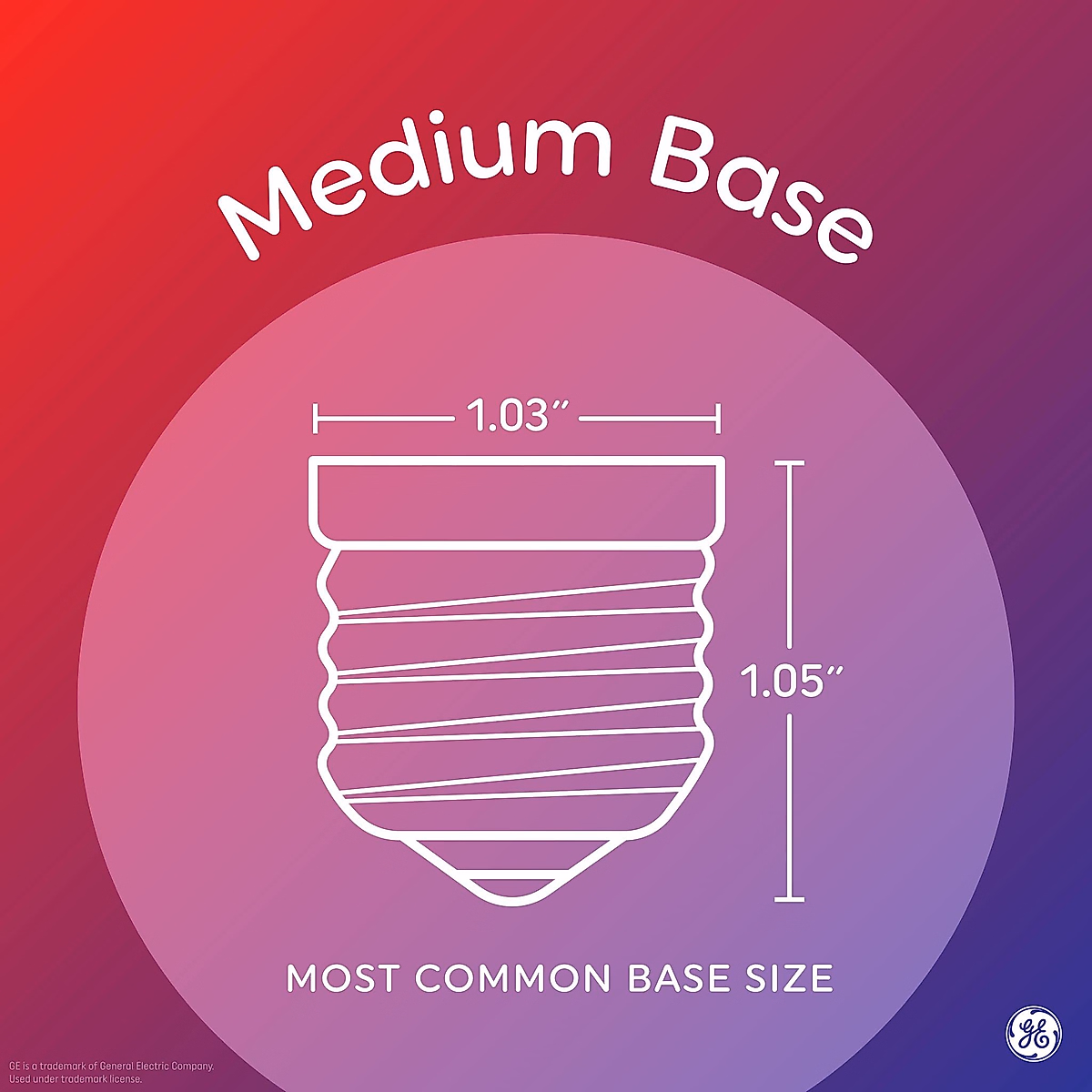 GE Vintage Style LED Light Bulb, 40 Watt, Amber Finish, PS52 Large Pear Shaped Bulb (1 Pack)