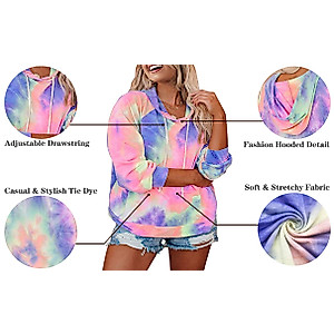 VISLILY Womens Plus Size Tops Pullover Sweatshirts Fall Sweaters ZQ 14W