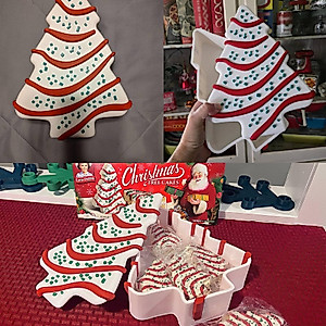 SANIKAWA Christmas Tree Cake Storage, Christmas Candy Snack Storage Decoration, Christmas Tree Box Can Put All Christmas Tree Cakes In A Beautiful Decorative Position