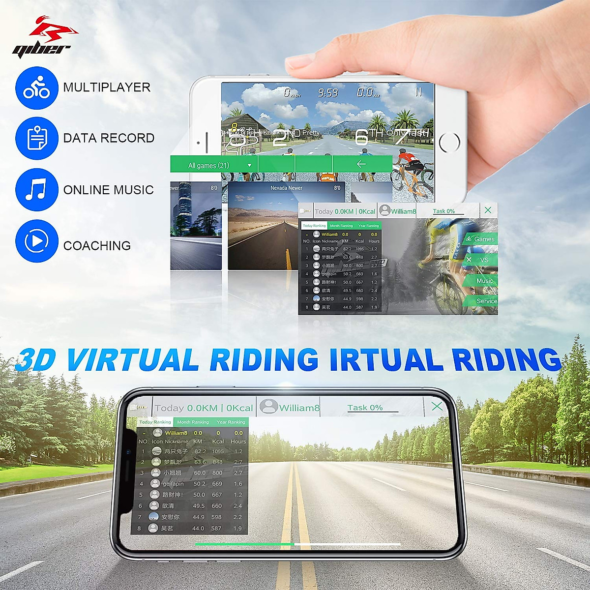 ANCHEER Indoor Cycling Bike, Stationary Exercise Bike with Heart Rate Monitor, Comfortable Seat Cushion, 49LBS Heavy Flywheel, Adjustable Seat and Handlebar, APP Control