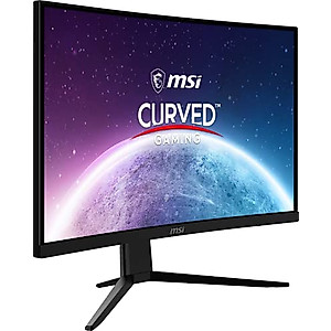 MSI G242C, 24" Curved Gaming Monitor, 1920 x 1080 (FHD), VA, 1 ms, 170 Hz, FreeSync Premium, HDMI, DP Port, Tilt,Black