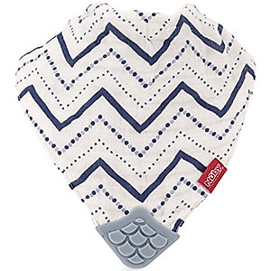 Baby Bibs - 3 Pc Muslin Bibs - Reversible 100% Natural Cotton Teething Bib - Baby Bibs For Girls And Boys, Baby Essentials