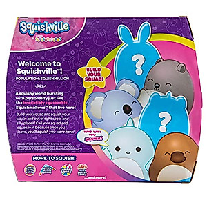 Squishville by Original Squishmallows Down Under Squad Plush - Six 2-Inch Wesley, Kayla, Keely, Ham, Santino, and Sharon Plush - Toys for Kids (SQM0215)