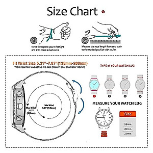 QIANMENG 2pcs Magnetic Watch Band 14MM-24MM Milanese Mesh Watch Strap Smartwatch Replacement Watchband 304 Stainless Steel Wristband (Color : Silver+Gold, Size : 20MM)