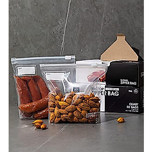 24/7 Bags | Slider Storage Bags, 2 Gallons with Expandable Bottom, 80 Count (4 Packs of 20)