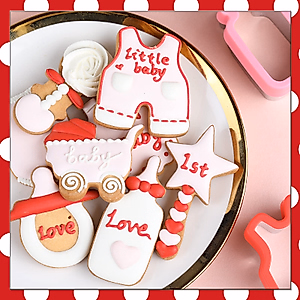 ETERSION Baby Shower Cookie Cutters 8 Pieces Baby Cookie Cutters