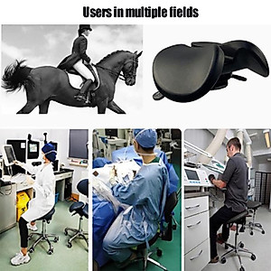 JMYSD Saddle Chair Ergonomic Saddle Stool Adjustable Saddle Chair Dental Stool for Hospital Laboratory Salon Office,B,L