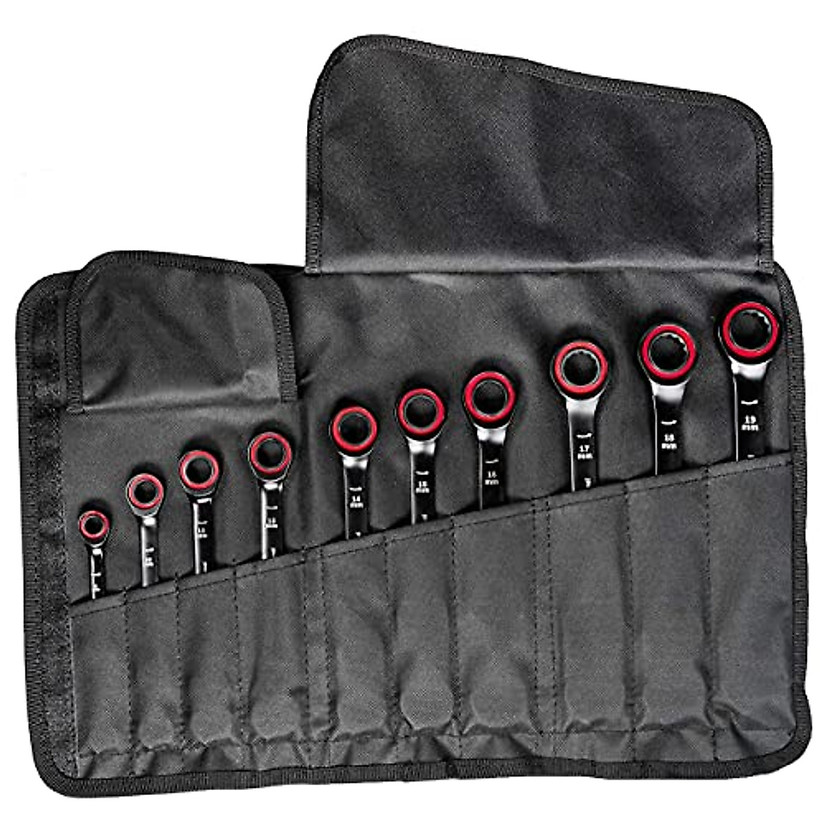 Spanner Set 10-Piece (8/10/12/13/14/15/16/17/18/19 mm, in Bag)