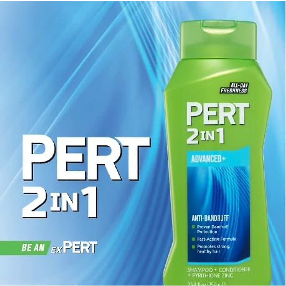 Pert Plus 2 in 1 Shampoo + Conditioner Dandruff Control 25.40 oz (Pack of 5)