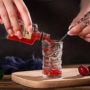 wookgreat 16 Pack Shot Glasses Set, 2oz Mini Tiki Glasses Set, Clear Shot Glasses Bulk, Small Whiskey Shot Glass, Mini Drinking Cups for Vodka, Tequila, Spirits, Liquors, Whiskey, Cocktail, Espresso