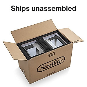 Sterilite 28309002K 3 Drawer Cart - Black KD, 2-Pack