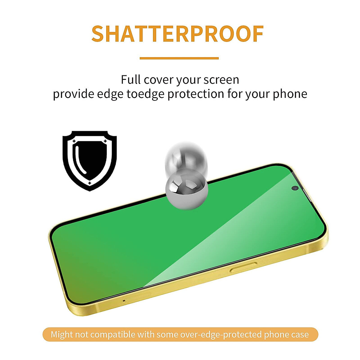 Eliphelet 2 Pack for iPhone 14 Plus / 13 Pro Max Privacy Screen Protector Tempered Glass for iPhone13 ProMax / 14Plus 6.7inch Gradient Green Anti Spy Anti Blue Light Full Coverage Easy Installation