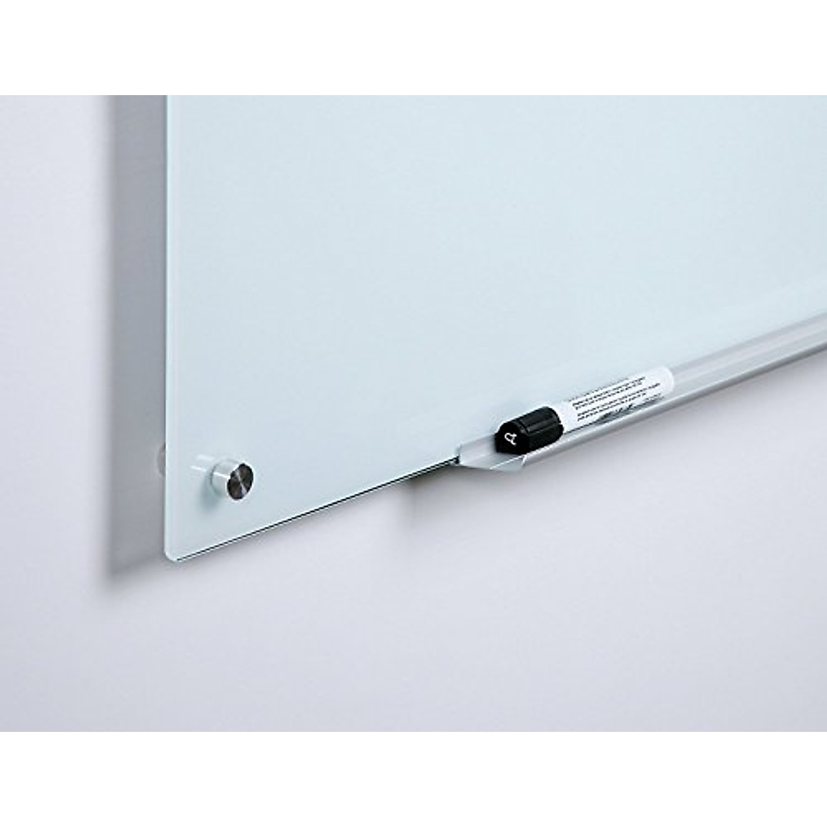 Audio-Visual Direct Magnetic White Glass Dry-Erase Board Set - 23 5/8 x 35 1/2 Inches -