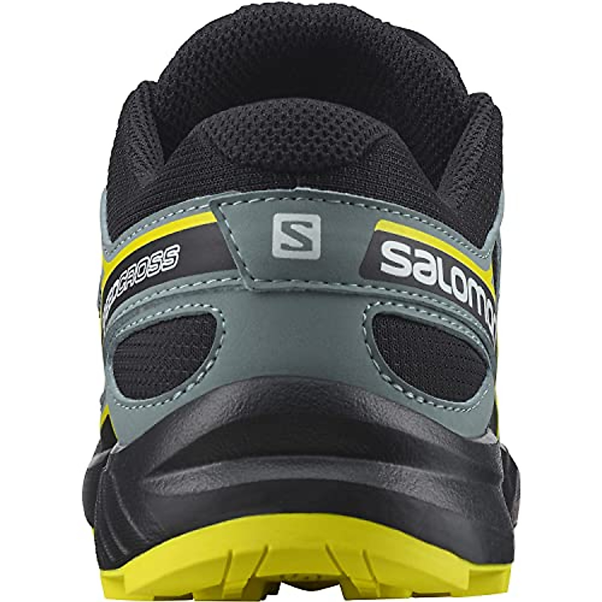 Salomon Kid's Speedcross Trail Running Shoes, Black/Black/Evening Primrose, 2 Little Kid