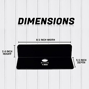 2 Pack - Acrylic Floating Wall Shelves | Great for Bedroom, Kitchen, Office or Bathroom | Great Bedside Shelf for Phone | No Drill or Tools Required