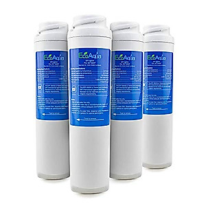 EcoAqua Replacement for GE FQSLF Under Sink Filter, 4-Pack