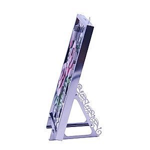 3D Metal Puzzle, Microworld Rose Flower Photo Frame Metal Model Kit, DIY 3D Puzzle for Adult, Brain Teaser Art Craft Home Decor Gift Toys for Teen