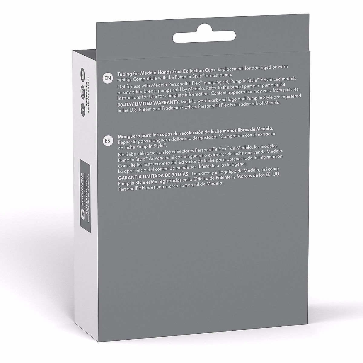 Medela Replacement Tubing, Compatible with New Pump in Style Hands-Free Breast Pump, Authentic Spare Breastpump Parts, Made Without BPA, 1 Set, Clear Yellow