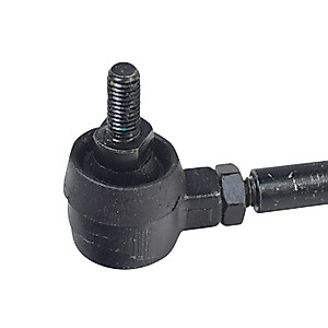 AlveyTech Steering Gear Assembly for Coleman KT196 96cc 6.5 Hp Go-Kart - Replacement Parts Kit Includes Gearbox, 17.8" Steel Shaft, Tie Rod (2), Ball Joint (2), and Rubber Boots, Also fits CK196-T