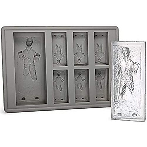 INKU Star wars silicone mold set Star wars ice and chocolate cubes: Stormtrooper, Darth Vader, X-Wing Fighter, Millennium Falcon, R2-D2, Han Solo, Boba Fett, Death Star