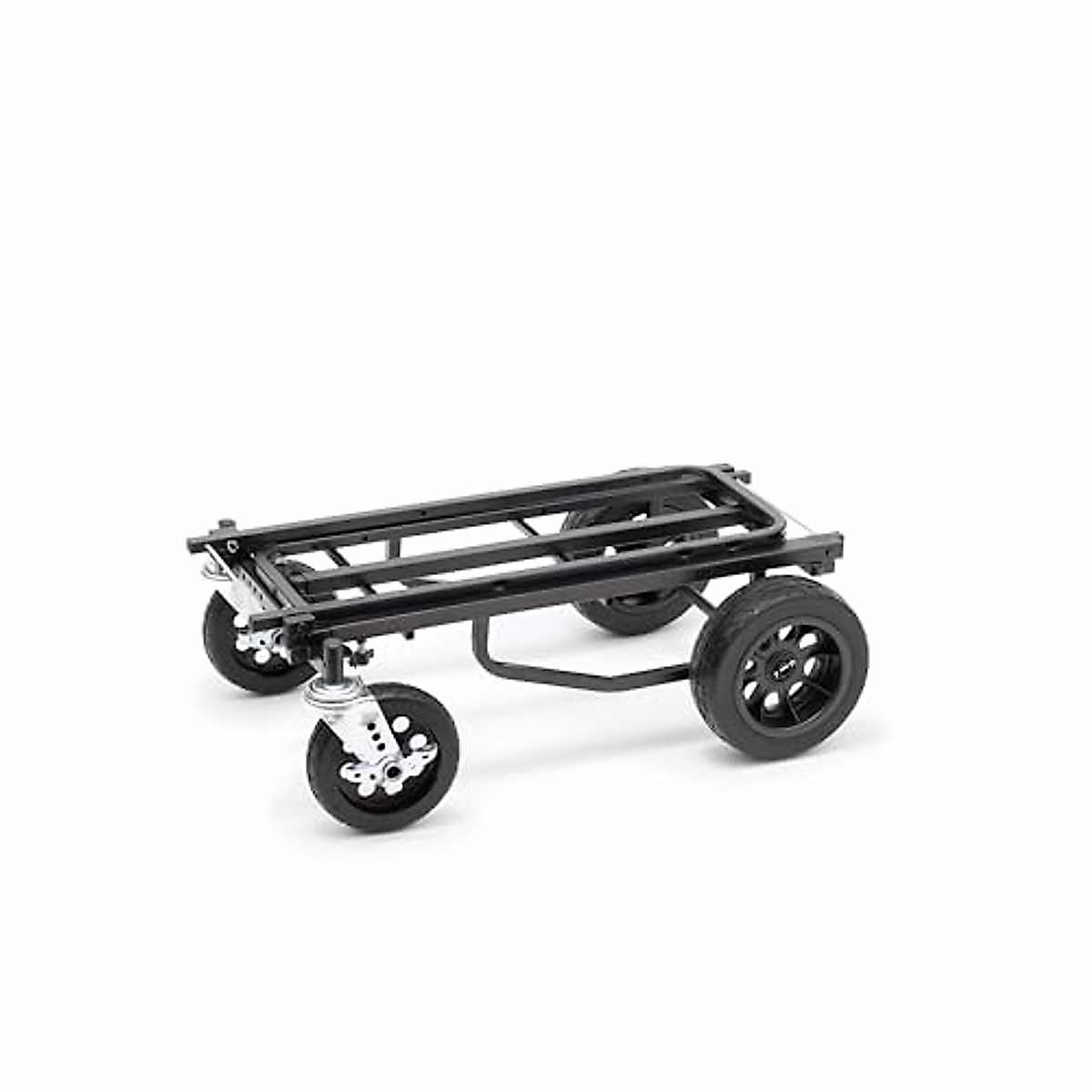 Rock-N-Roller R12STEALTH (All Terrain Stealth) 8-in-1 Folding Multi-Cart/Hand Truck/Dolly/Platform Cart/34" to 52" Telescoping Frame/500 lbs. Load Capacity, Black