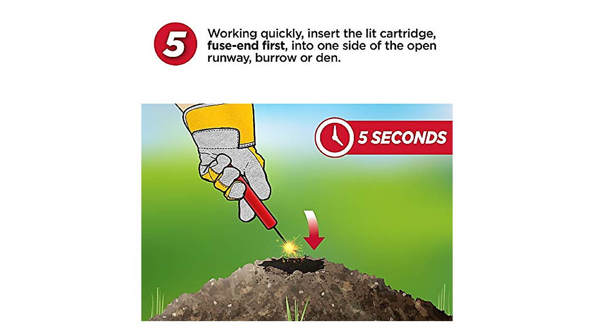 Amdro Gopher and Mole Killer - 6 Gassers, Effective Solution
