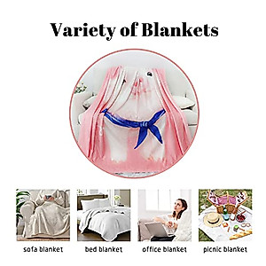 Parrot BEEK Pig Blanket Pig Gifts for Women Pig Lovers, Pink Pig Blankets for Kids, Cozy Warm Cute Animal Flannel Throw Blankets for Couch Sofa Living Room Decor 50x40 Inch