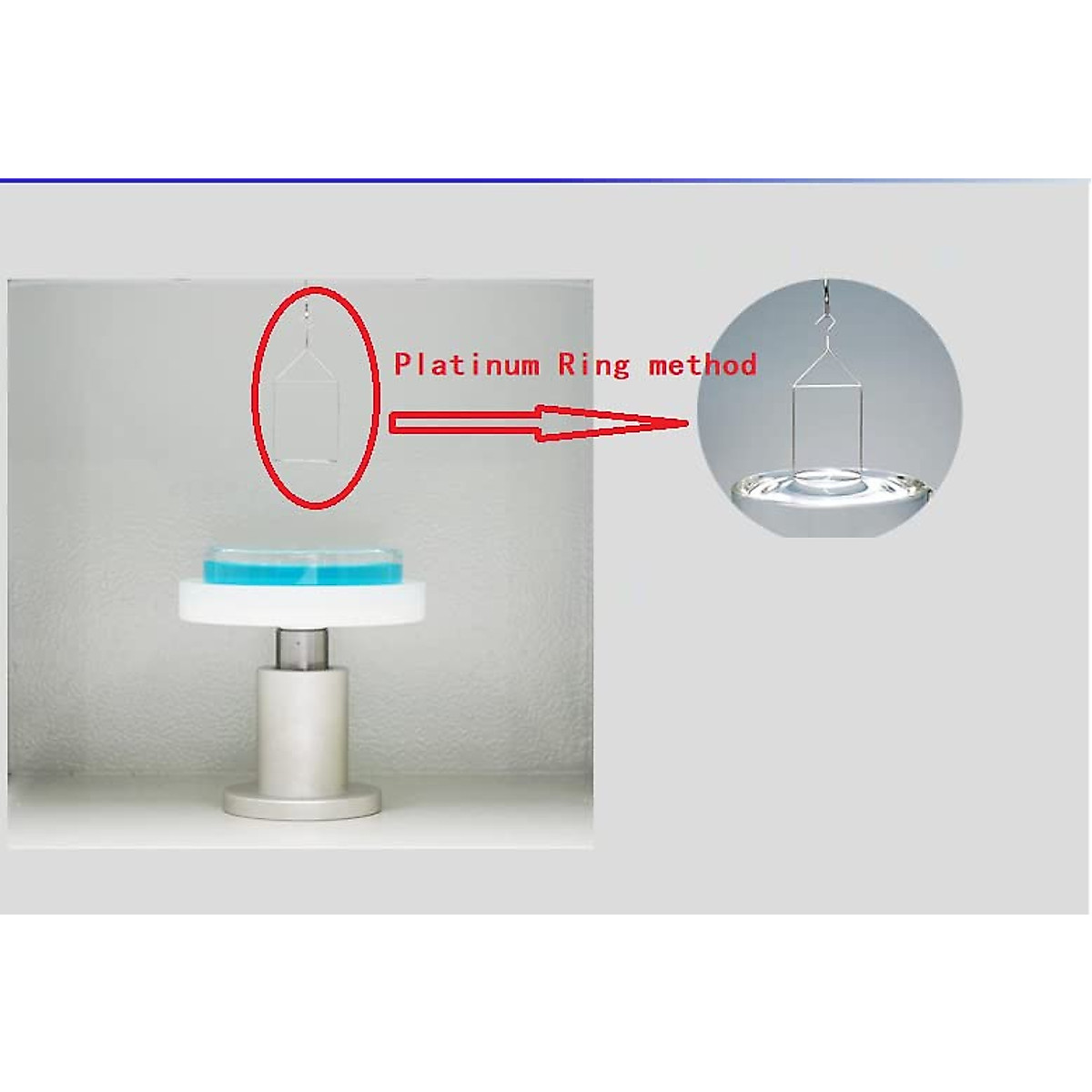 Automatic Liquid Surface Tensiometer Platinum Ring Interfacial Tension Meter 500mN/m BZY-200