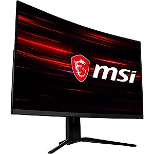 MSI 31.5” FHD (1920 x 1080) Non-Glare HDR Ready 180Hz 1500R Curvature 1ms 16:9 HDMI/DP/USB AMD FreeSync Height Tilt Adjustment Curved Gaming Monitor (OPTIX MAG322CR)