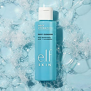 e.l.f., Holy Hydration! Daily Cleanser, Wash away Excess Oil, Impurities, and Makeup…