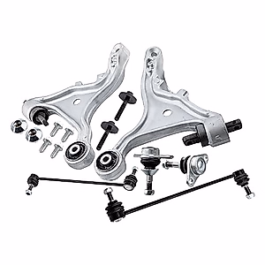 Front Suspension Wishbone Control Arms Compatible With Volvo S60 I 384 / S80 I 184 / V70 MK2 QSJ3237S QSA1996S