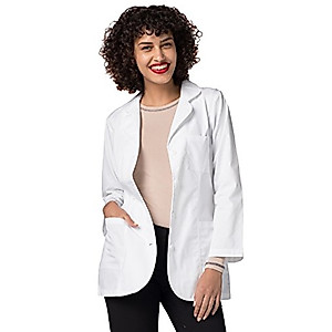 Adar Universal Lab Coats for Women - Princess Cut 30" Consultation Lab Coat - 806 - White - 3X