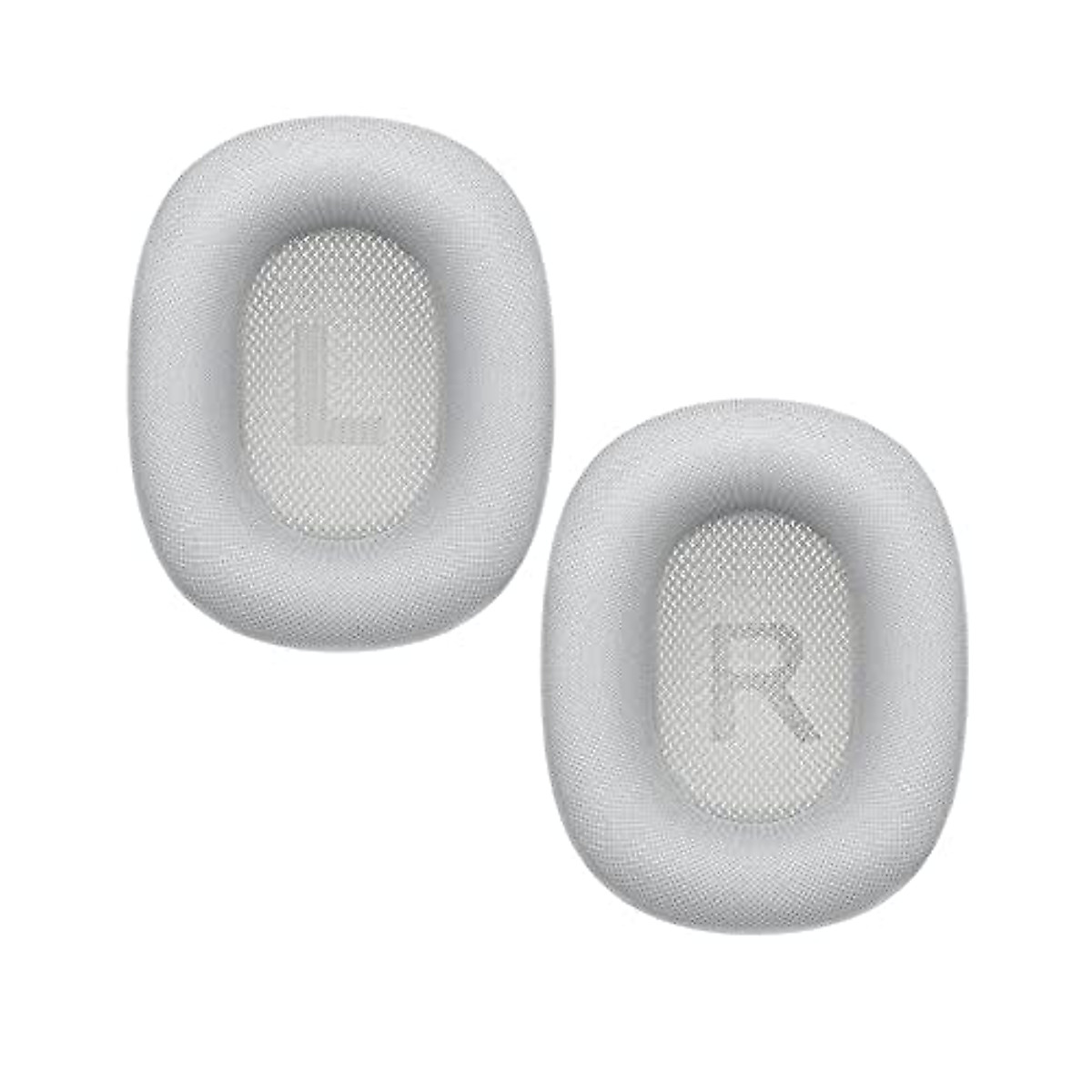 JEUOCOU Compatible for AirPods Max Earpads, Replacement Ear Pads Cushions Cover Repair Parts for AirPods Max Wireless Headphones with Magnet (Silver)