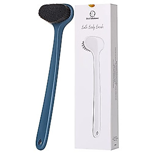 Slick- Back Scrubber for Shower, 14.3”, Back Brush Long Handle for Shower, Back Brush, Back Brushes for Showering, Shower Back Brush, Back Shower Scrubber, Bath Back Brush Long Handle for Shower