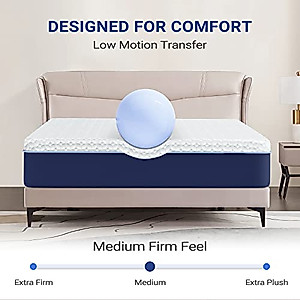 VXZ Twin Mattress, 6 Inch Gel Memory Foam Twin Mattress in a Box, CertiPUR-US Certified Twin Size Mattress, Pressure Relief &Motion Isolation, Supportive Medium-Firm Foam Mattress, Made in USA