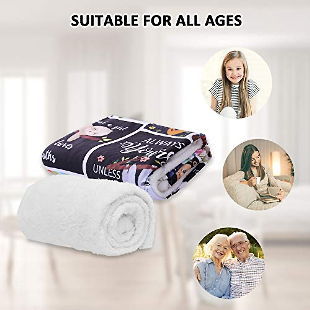 YunTu Sloth Throw Blankets Sloth Gifts for Women and Girls Sloth Lovers Super Soft Warm Sherpa Sloth Blankets for Kids and Adults