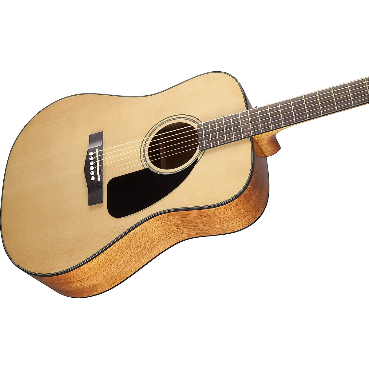 Fender CD-60 Dreadnought Acoustic Guitar - Natural Bundle with Hard Case, Strap, Tuner, Strings, Picks, Fender Play, Instructional Book, and Austin Bazaar Instructional DVD