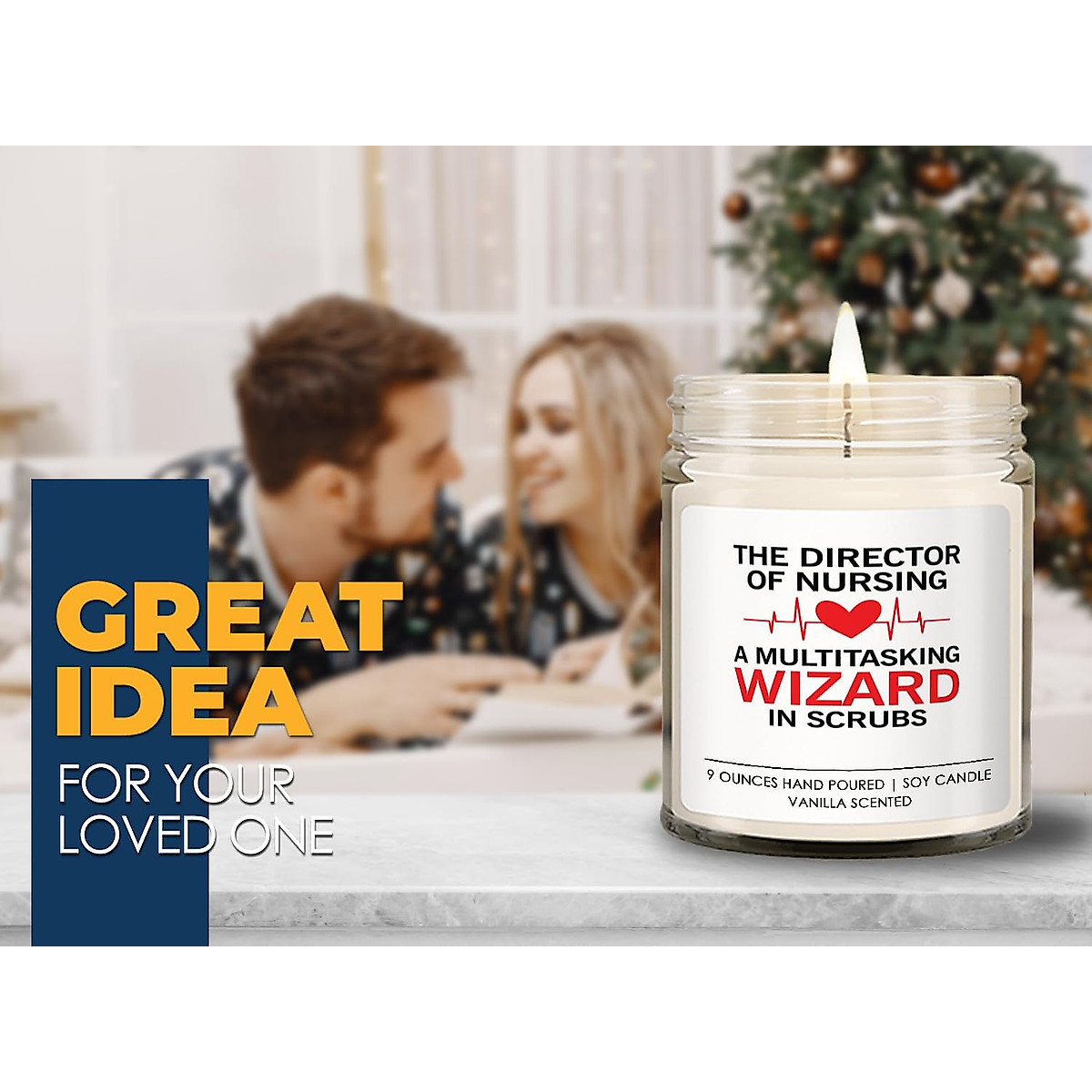 Flairy Land Nurse Director Vanilla Candle - in Scrubs - Labor Clinical Certified Nursing Assistant Surgica Oncology Practitioner