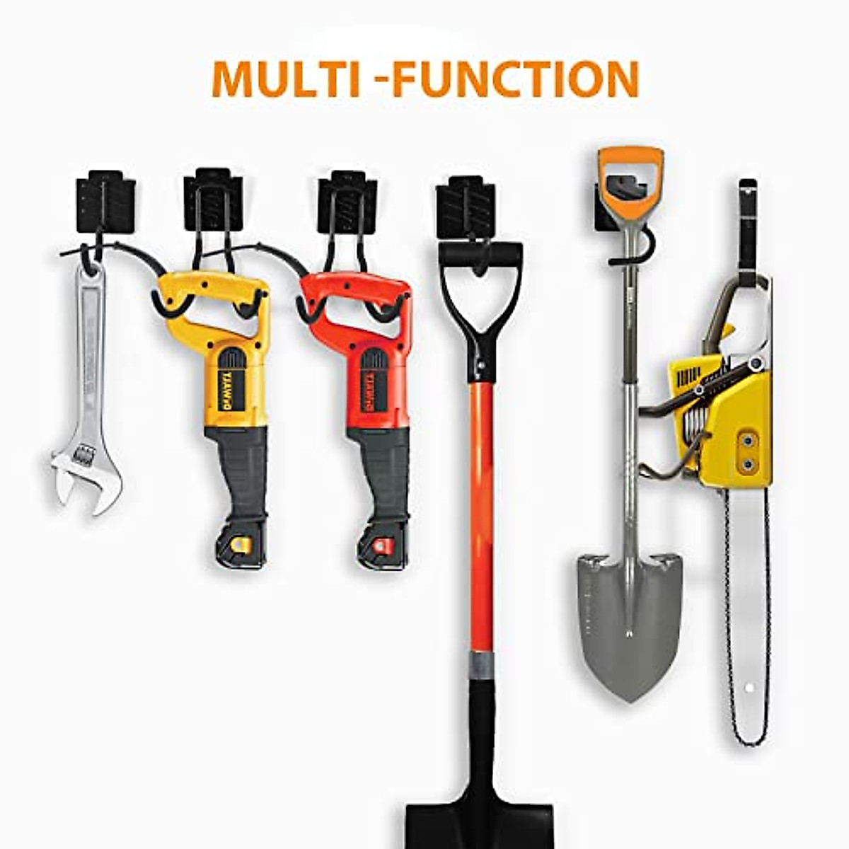 Wallmaster Shelving Hook Organizer Kit,7 Pcs Adjustable Boltless Steel Storage Hanging Accessories for Rack,Garage Tool System Heavy Duty for Ropes,Utility,Bulk Items and More Equipment