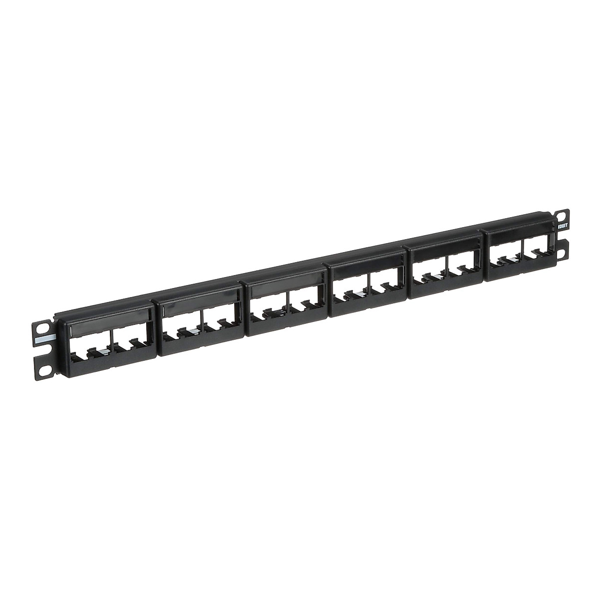 Panduit CPPL24WBLY 24-Port Flat Patch Panel, Black